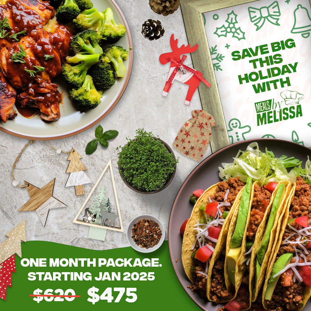 Holiday Savings: One Month Meal Plan Package – Meals By Melissa